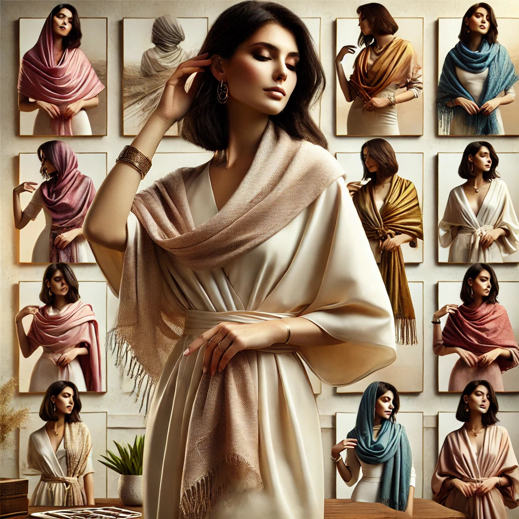Comment porter un châle ? | Caftania Paris